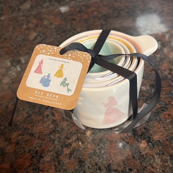 Rae Dunn | Kitchen | Rae Dunn Disney Princesses Measuring Cups Set Nwt ...